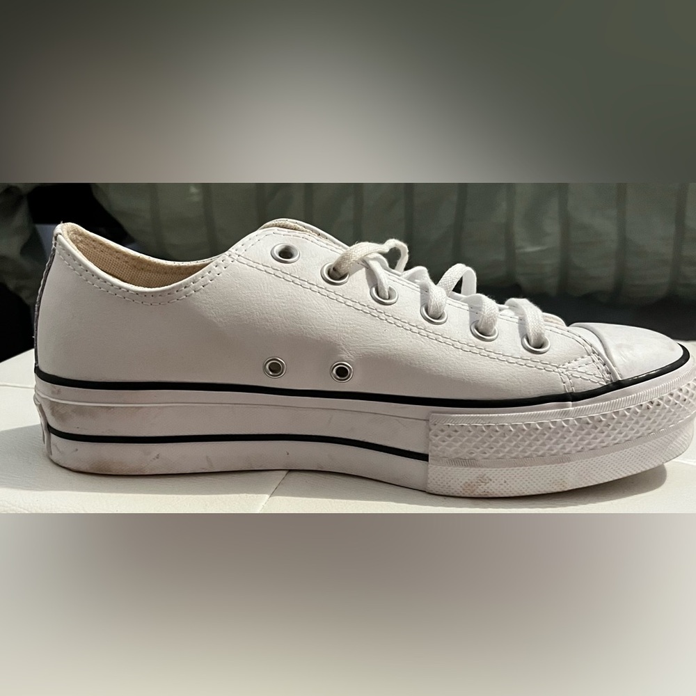 White Platform Converse - Gem